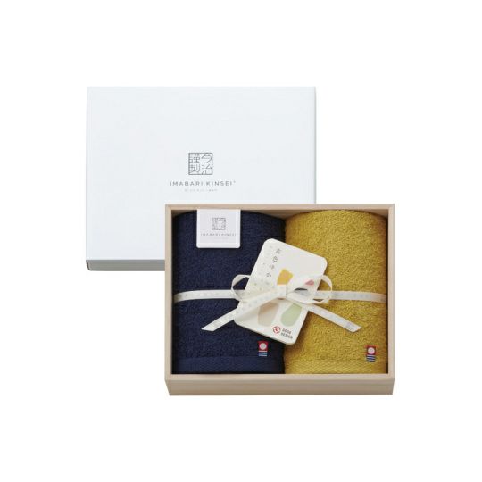 今治謹製 古色ゆかりいろ フェイスタオル2枚セット ネイビー IK4030 (NV） (今治製) | 今治タオルの「今治謹製」公式オンラインショップ